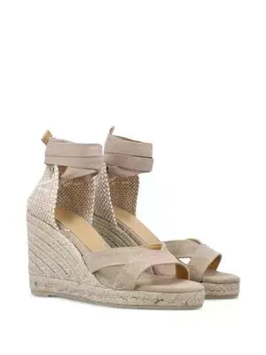 CastaÑer Bailey Criss-cross Espadrille Wedges - Neutrals