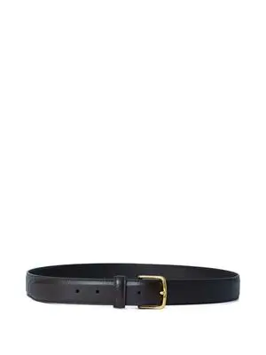 THE ROW Buckled Leather Belt - Brown