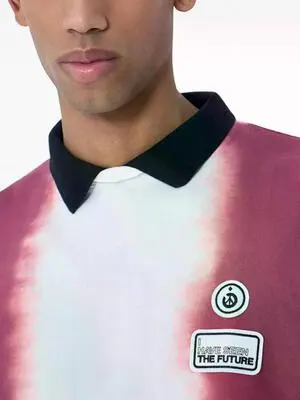 NÒMARYTHM TEXTILE Contrast Collar Long Sleeve Shirt With Logo Patch