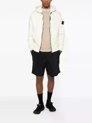 Stone Island Hooded Zip-up - Neutrals