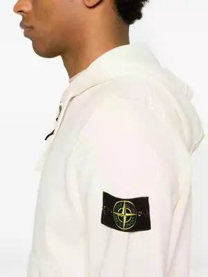 Stone Island Hooded Zip-up - Neutrals