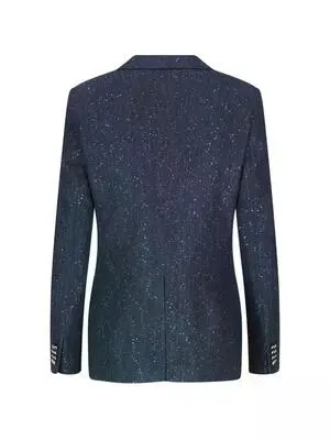 Tagliatore Sequin-embellished Double-breasted Blazer