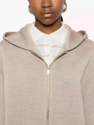 Max Mara Hooded Zip-up Jacket