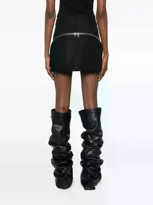 Rick Owens Bolan Banana Zip-detail Mini Skirt