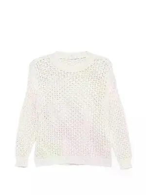 PANICALE Open-knit Crew-neck Sweater