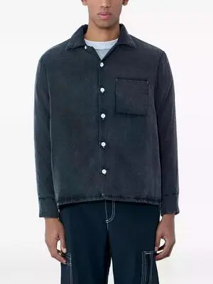 NÒMARYTHM TEXTILE Textured Patch Pocket Shirt