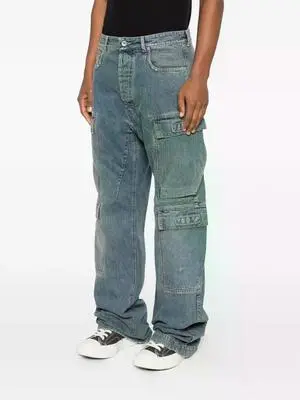 Rick Owens Distressed Cargo Jeans