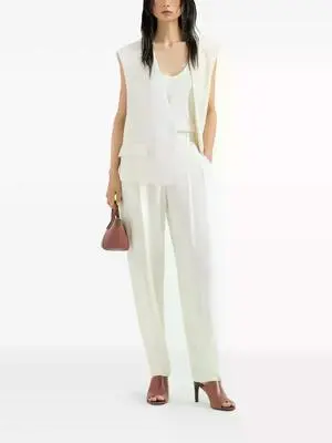 Brunello Cucinelli Pleated Monili-detail Trousers