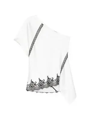 IRO PARIS Topazi Lace-trim Top - White