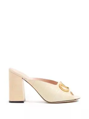 Mid Heel Slide Sandals