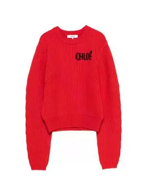 Chloé Logo Long-sleeved Sweater
