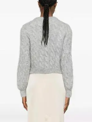 Alessandra Rich Cable-knit Cardigan