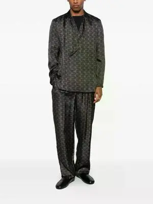 Giorgio Armani Geometric-pattern Trousers