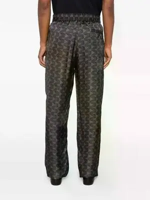 Giorgio Armani Geometric-pattern Trousers
