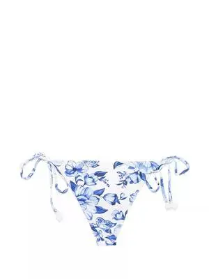 Farm Rio Floral Bikini Bottom - White