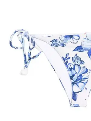Farm Rio Floral Bikini Bottom - White