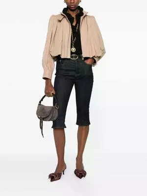 Chloé Ruched High-neck Jacket