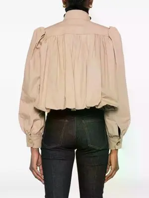 Chloé Ruched High-neck Jacket