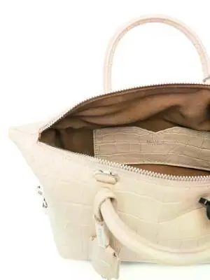 Max Mara Top-handle Croco-effect Mini Bag