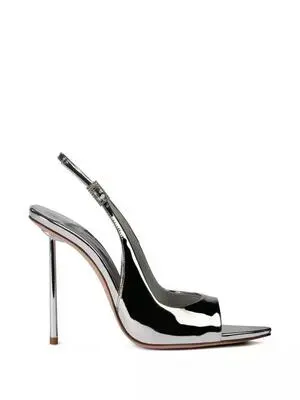 LE SILLA Bella Slingback Heeled Sandals - Silver