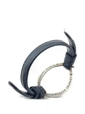 Chrome Hearts Open Oval Leather Bracelet