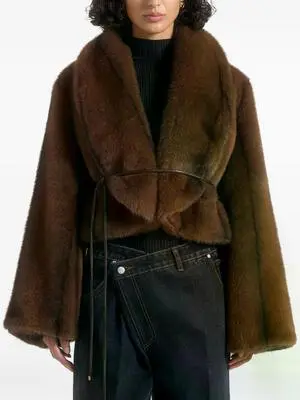 Manière De Voir Nola Faux-fur Jacket - Brown