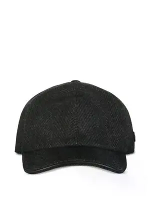 MOORER Herringbone Baseball Cap - Green