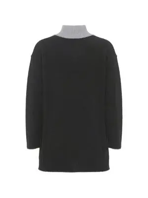 KANGRA Argyle Knit Turtleneck Sweater