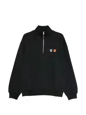 Maison Kitsuné Fox-head Half-zip Sweatshirt
