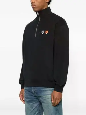 Maison Kitsuné Fox-head Half-zip Sweatshirt