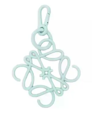 Loewe Anagram Charm Keychain - Blue