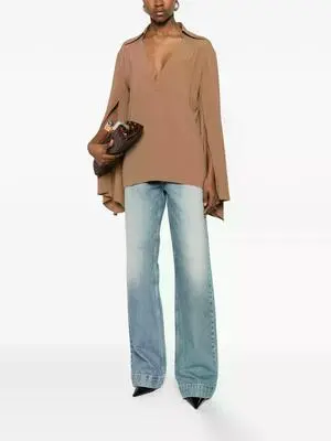 Federica Tosi V-neck Blouse - Brown