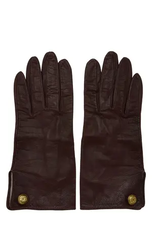 Chanel Lambskin Gloves - Red