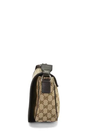 Gucci Original Gg Magnetic Flap Messenger - Brown