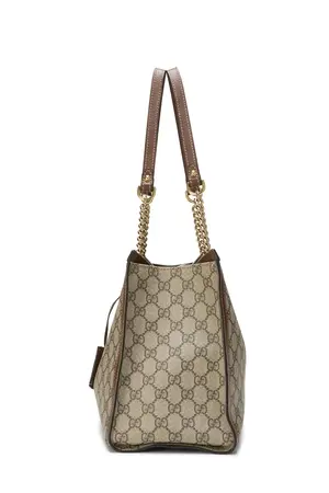 Gucci Original Gg Supreme Canvas Padlock Tote