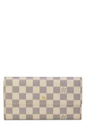 LOUIS VUITTON Damier Azur International Wallet - Brown