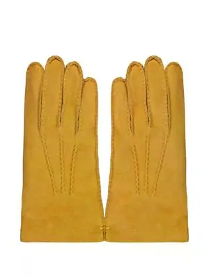 MOORER Panelled Gloves - Yellow