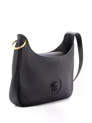 Versace La Medusa Leather Medium Hobo Bag