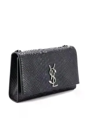 Saint Laurent Classic Monogram Python Embossed Leather Medium Crossbody Bag