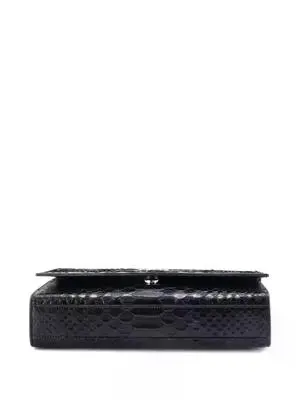 Saint Laurent Classic Monogram Python Embossed Leather Medium Crossbody Bag