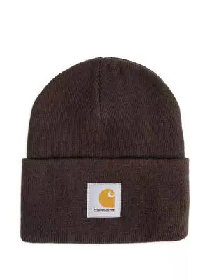 Carhartt Work In Progress Logo Beanie Hat - Brown