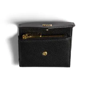 Miu Miu Small Leather Wallet - Black