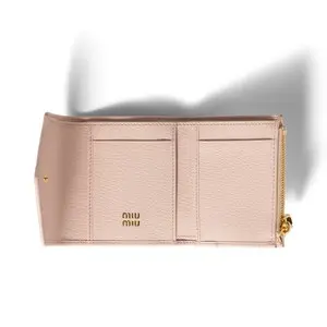 Miu Miu Small Leather Wallet - Gem