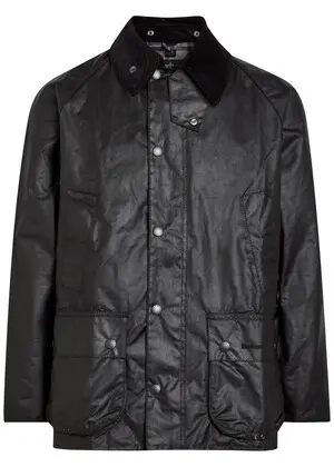Barbour Bedale Waxed Cotton Jacket - Black