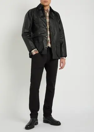 Barbour Bedale Waxed Cotton Jacket - Black