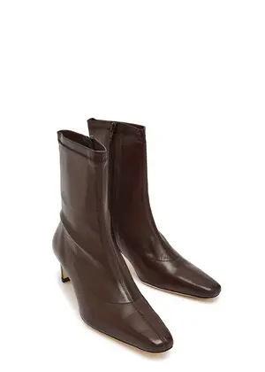 Staud Wally Leather Ankle Boots