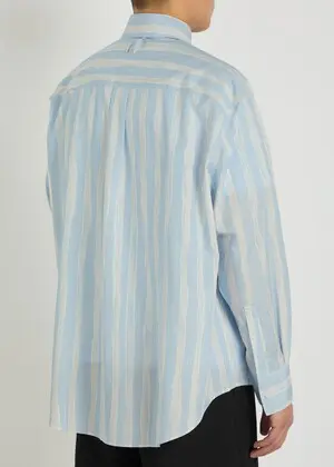 Jacquemus La Chemise Camargue Striped Cotton Shirt