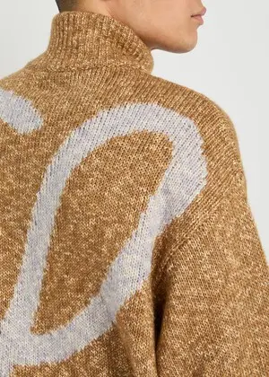 Loewe Logo-intarsia Cotton-blend Jumper
