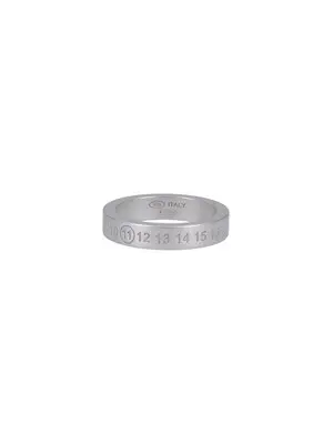 MAISON MARGIELA Numeric Logo Ring - Silver