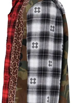 Amiri Spliced Ma Squad' Shirt - Red